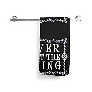 antcreptson Never Trust The Living Beetlejuice Ultra Soft Hand Towel Quick Dry Towel Highly Absorbent 30x16 Inch Face Wash Cloth Towel for Bathroom Gym Yoga