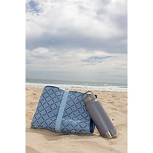 CGEAR Outdoor Travel Yoga Mat | Machine Washable Non-Slip Foldable & Portable Compact Workout Mat | Place on Yoga Mat | Exercise Mats - Folding Lightweight Yoga Mat for Women w strap 72" x 25"