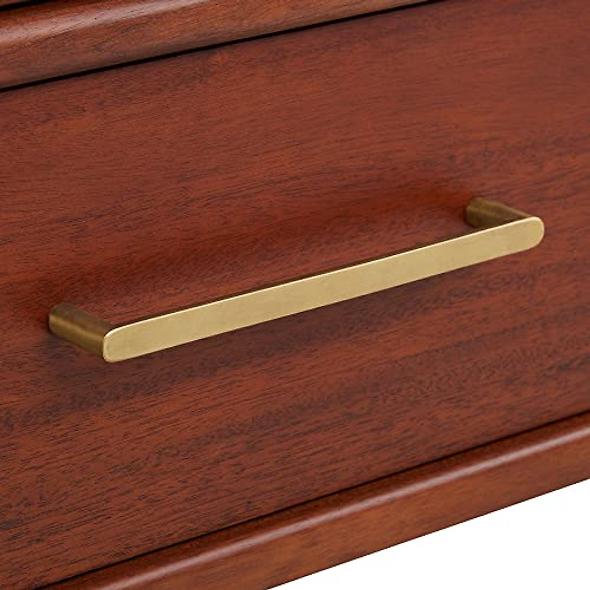 Signature Hardware 953364-36-RUMB-8 Novak 36" Free Standing Single Vanity Set with Mahogany Cabinet, Vanity Top and Rectangular Undermount Vitreous China Sink - 8" Faucet Holes