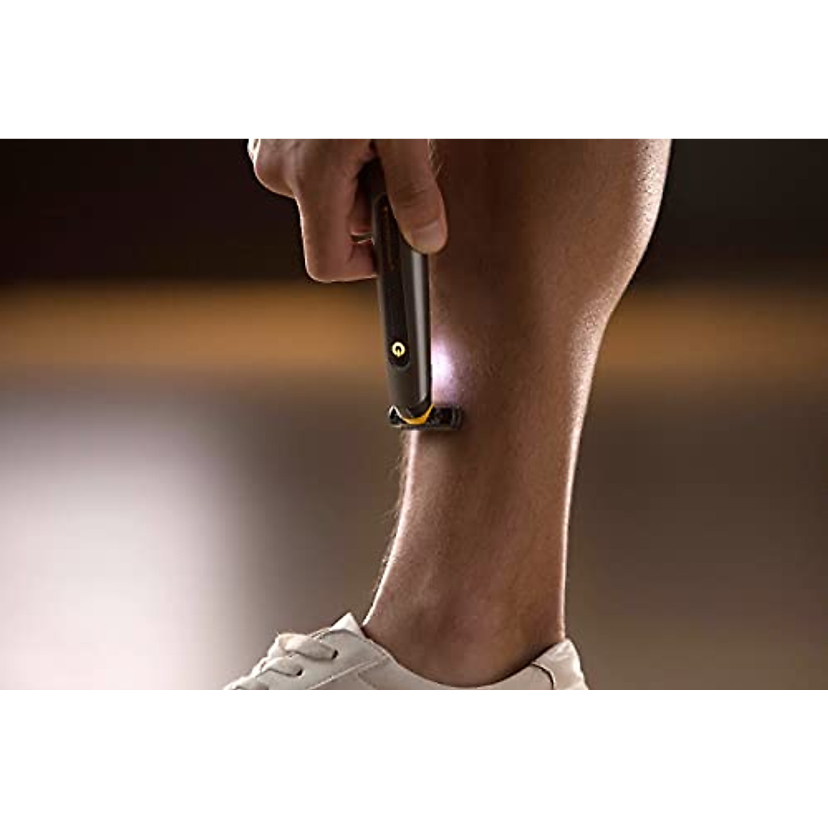 MicroTouch SOLO Titanium, Rechargeable Beard & Body Razor that Trims, Edges, Shaves, and Grooms