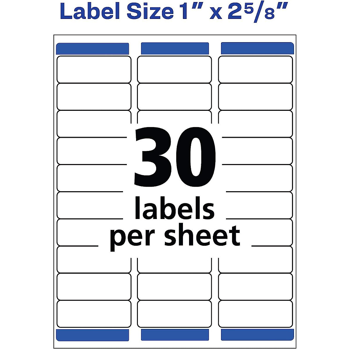 Avery Mailing Address Labels, Laser Printers, 3,450 Labels, 1 x 2-5/8, Permanent Adhesive, FBA Labels (5160)