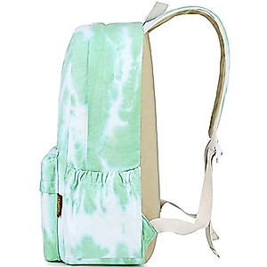 Canvas School Bag Backpack Girls or boy, Ranibow Style Unisex Fashionable Canvas Zip Backpack School College Laptop Bag for Teens Girls Students Casual Lightweight Travel Daypack Outdoor(Red)