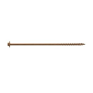 Simpson Strong Tie SDWH191000DB-R12 .195 x 10 in. Hex Head Hex Drive Timber Screw (12-Pack)