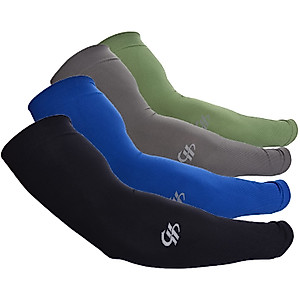 HOPESHINE Arm Sleeves UV Sun Protection Cooling UPF 50+ 4-Pairs for Men Women Cycling, Golf, Outdoor Sports