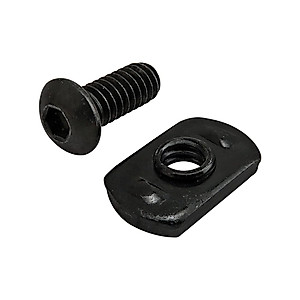 3418, 15 Series, 1/4-20 x 5/8" Button Head Socket Cap Screw (BHSCS) with Slide-in Economy T-Nut Combo (25 Pack)