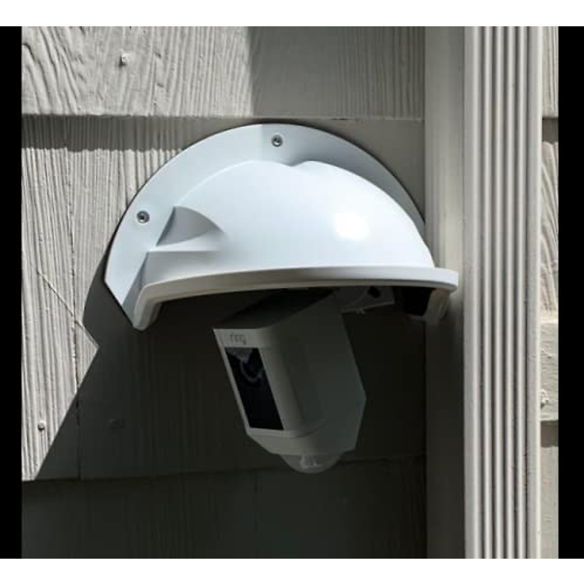 SDS DS-1250ZJ Universal Sun Rain Shade Camera Cover Shield for Outdoor Camera (2 Pack, White)