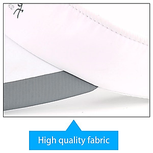 HYSENM Sports Sun Visor for Women and Men Adjustable Sun Cap for Tennis Golf Running Long Brim UV Protection Hats, Black