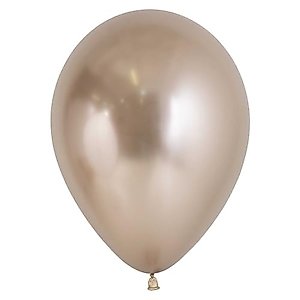 Sempertex Latex Reflex Balloons (Pack of 50) (12in) (Champagne)