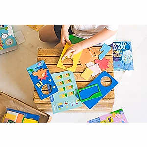 jackinthebox Dinosaur Themed Craft Kit and Educational Toy for Boys and Girls | 6 Activities-in-1 Kit | Great Gift for Kids Aged 5 to 8 Years Old | Learning Stem Toys (Dinosaur 6-in-1)