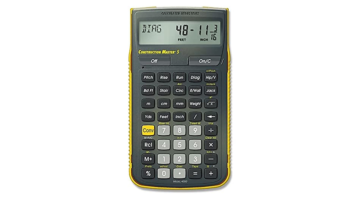 Calculated Industries Construction Master 5 | Jobsite Calculator