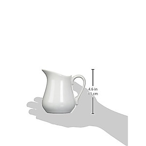 Bia Cordon Bleu Inc Bia Cordon Bleu Inc 900147 8 Oz White Porcelain Pitcher, White