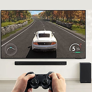 SAMSUNG HW-B550 2.1ch Soundbar with Dolby Audio DTS Virtual:X 2022 Bundle with Universal Soundbar Bracket Mount + HDMI Cable + Entertainment Essentials Bundle + 1 Year Protection Pack