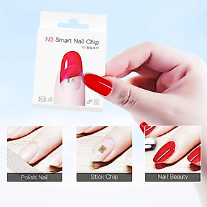 ZYZM N3 Smart Nail Art Chip Electronic Tactile NFC Sensor Internet of Things Nail Chip Wireless Sensor Virtual Call Compatible with Android, iOS Platform Smart Phone Sports Bracelet Watch