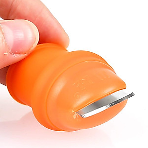 OFNMY 2 Pack Garden Silicone Thumb Knife Separator Finger Knife Harvesting Plant Knife Plant Gardening Gifts Trim Garden Vegetable Gardening Tools(Large Silicone Thumb Knife)