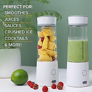 Kore ClubCrush Portable Blender - 13.5 fl oz USB-Rechargeable Travel Blender for Shakes and Smoothies | 5000mAh Battery Included