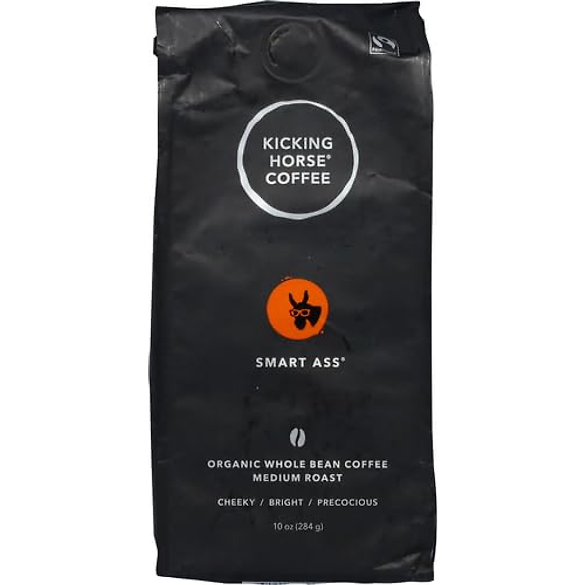 Kicking Horse Coffee, Smart Ass, Medium Roast, Whole Bean, 10 oz