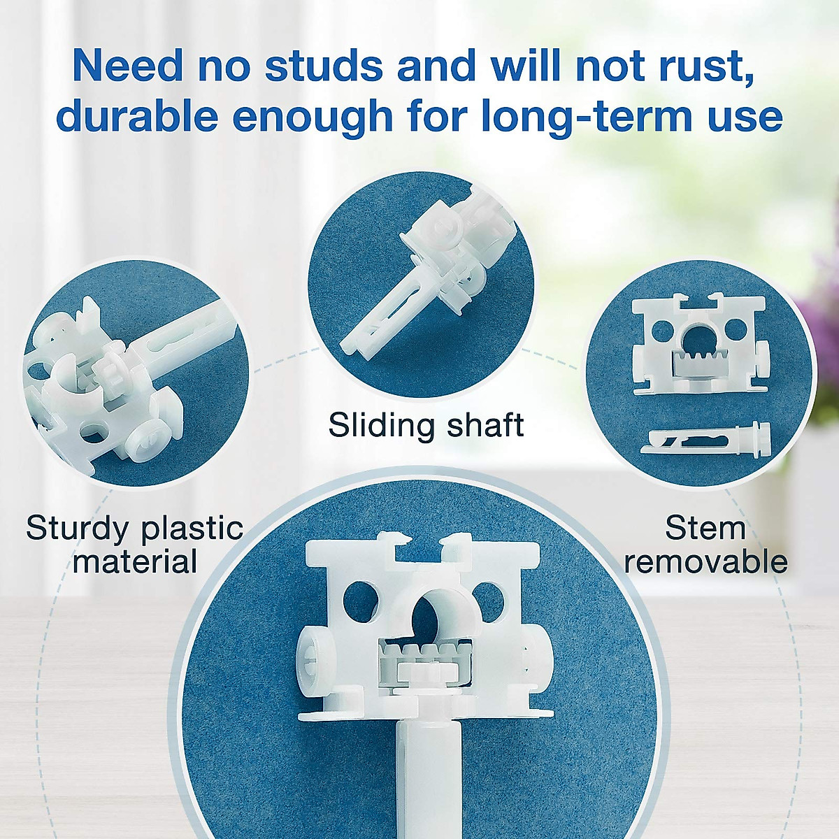 20 PCS Vertical Blind Repair Carrier with Stem Vertical Blinds Repair Kit White Blinds Replacement Parts