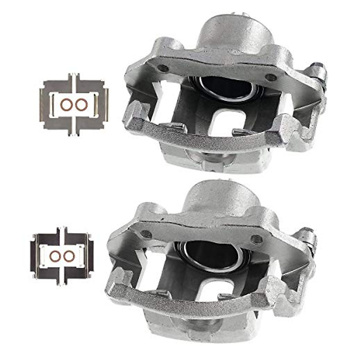 A-Premium Disc Brake Caliper Assembly with Bracket Compatible with Select Nissan Models - 720 Pickup 1983-1986, D21 Pickup 1986-1994, Multi 1986-1988, Pickup 1986-2004 - Rear Driver and Passenger