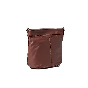HOBO Gaby Medium Crossbody Bag For Women - Leather Construction With Interior Cotton Lining, Stylish and Trendy Handbag Berry One Size One Size
