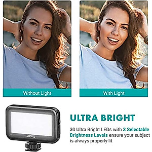 Movo iVlogger Vlogging Kit for iPhone with Fullsize Tripod - Lightning Compatible Vlog Kit- Accessories: Tripods, Phone Mount, LED Light and Shotgun Mic for YouTube Starter Kit