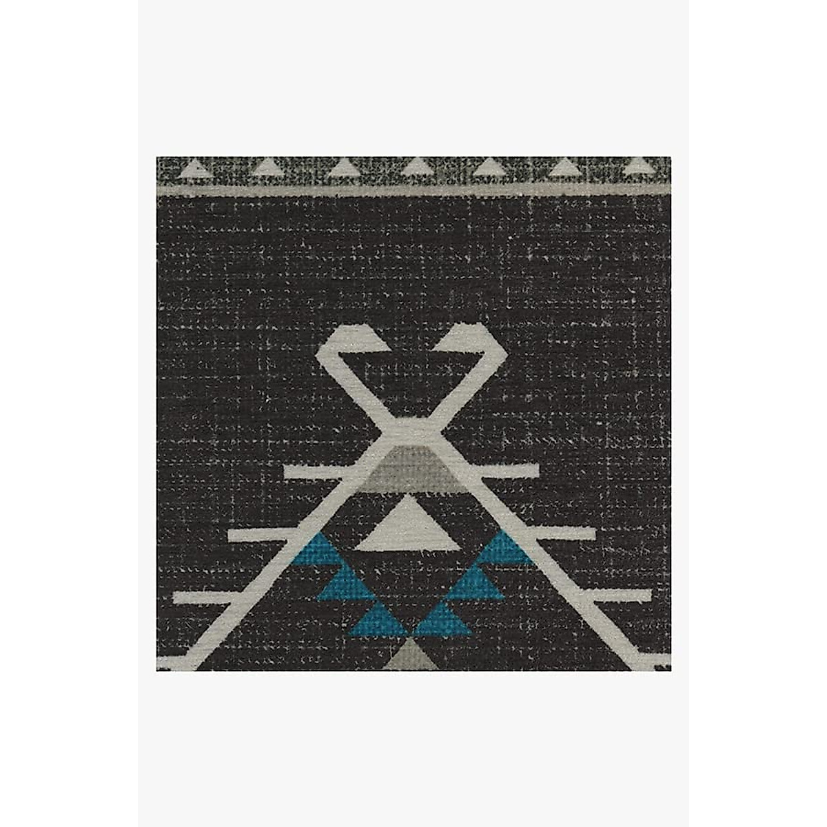 RUGGABLE Damali Washable Rug - Perfect Boho Area Rug for Living Room Bedroom Kitchen - Pet & Child Friendly - Stain & Water Resistant - Charcoal 3'x5' (Standard Pad)