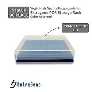Extragene™ 96 Well PCR Tube Rack with Lid (0.2ml) Pk x 5 ea