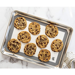 Nordic Ware Deluxe Silicone Nonstick Mat, 16 x 11 Inches, Storm Grey