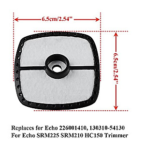 HUZTL SRM 225 Repower Tune-Up Fuel System Maintenance Air Filter Kit for Echo GT-225 String Trimmer Blower