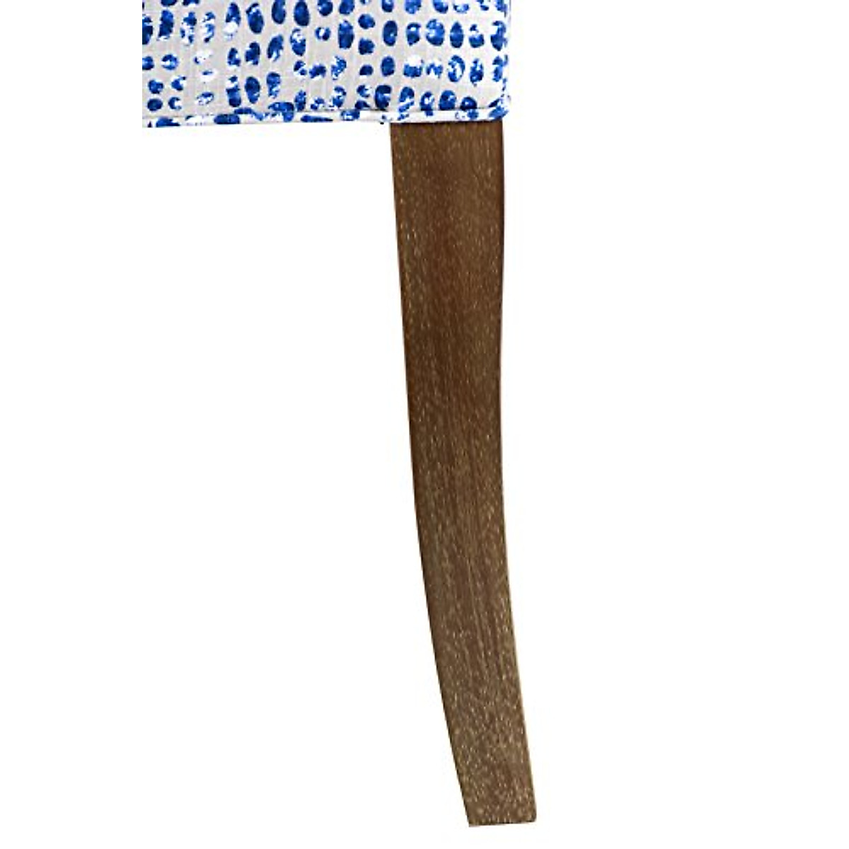 Sole Designs Julia Collection Contemporary Dining Room Chairs, Sediment Print Fabric Upholstered Parsons Seat with Button Tufted Backrest, Set of 2, Set of 2, Blue