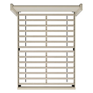 Merrick Lane Bramlett Modern Platform Bed - Beige Faux Linen - Queen - Padded Wingback Headboard - 3" Floor Clearance - Wood Support Slats - No Box Spring Needed