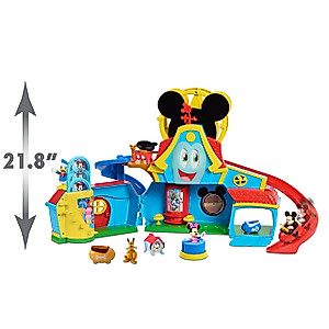 Disney Junior Mickey Mouse Funny the Funhouse 13 Piece Lights and Sounds Playset, Includes 3 Figures