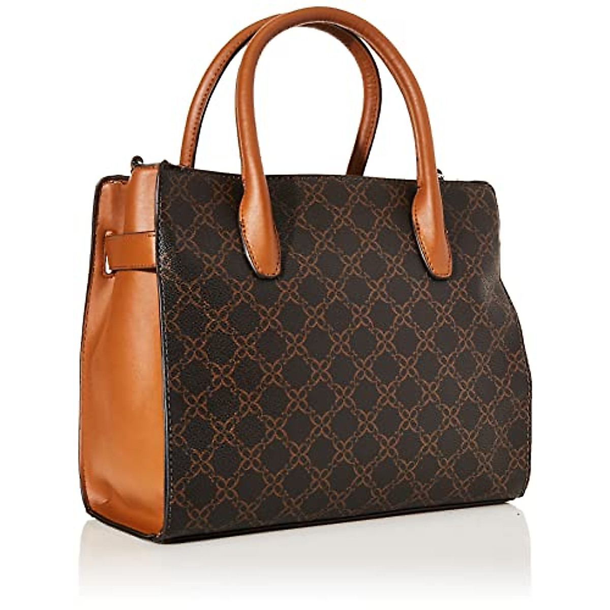 Nine West Bettina Satchel Brown Logo One Size