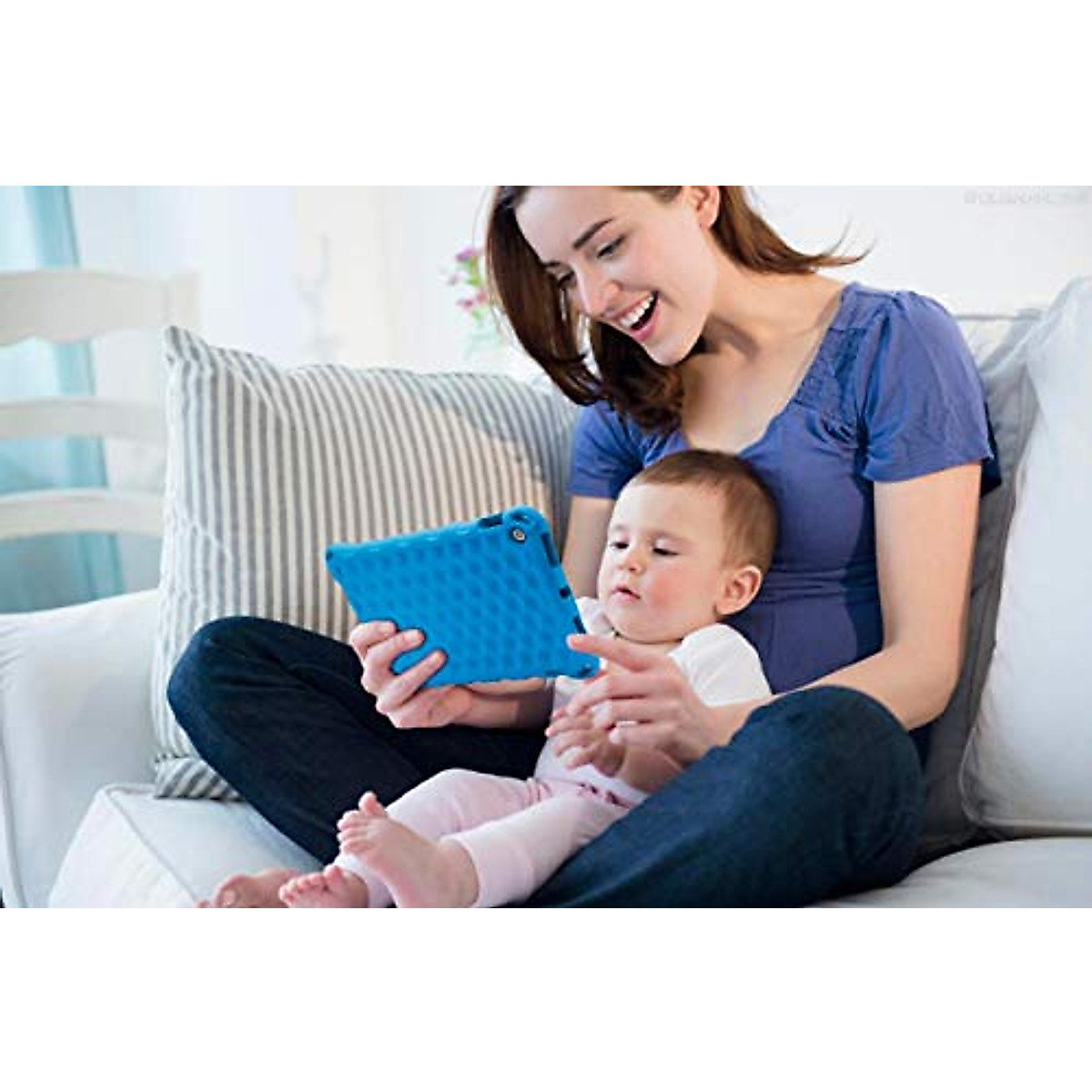 2019 New Fire 7 Tablet Case,(Compatible with 5th Generation, 2015 Release/7th Generation, 2017 Release/9th Generation, 2019 Release), Light Weight Kids Shock Proof Cover for Fire 7 Tablet(New Blue)