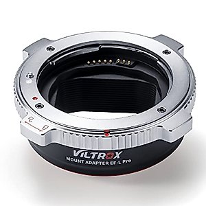VILTROX EF-L Pro EF to L Mount Adapter Auto Focus with Security Lock Compatible with Canon EOS EF/EF-S Lens to L Mount Camera Leica SL2/Lumix S1 S1H S5/Sigma fp L