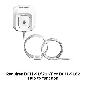 D-Link Wi-Fi Water Sensor Add-on, Long Range Battery Powered, Compatible Only with DCH-S1621KT, Whole Home with App Notifications (DCH-S163)