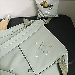 GGOOB Aesthetic Backpack Cute Kawaii Backpack for School Backpack Cute Aesthetic (black)