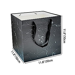 RUIFYRAY Large gift bag, 11.8" Square Reusable Big Boxes with Handle, for Wedding, Birthday, Presents, Father's Day, Thanksgiving, Christmas, New Year's, Holiday Gifts
