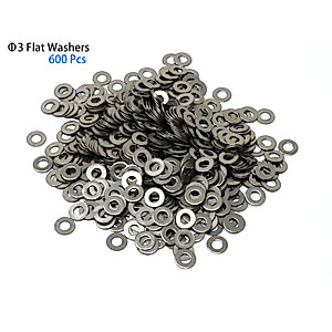 iexcell 1800 Pcs M3 x 4/5/6/8/10/12/14/16/18/20/25/30/35/40/45/50 Stainless Steel 304 Hex Socket Head Cap Screws Blots Nuts Washers Assortment Kit
