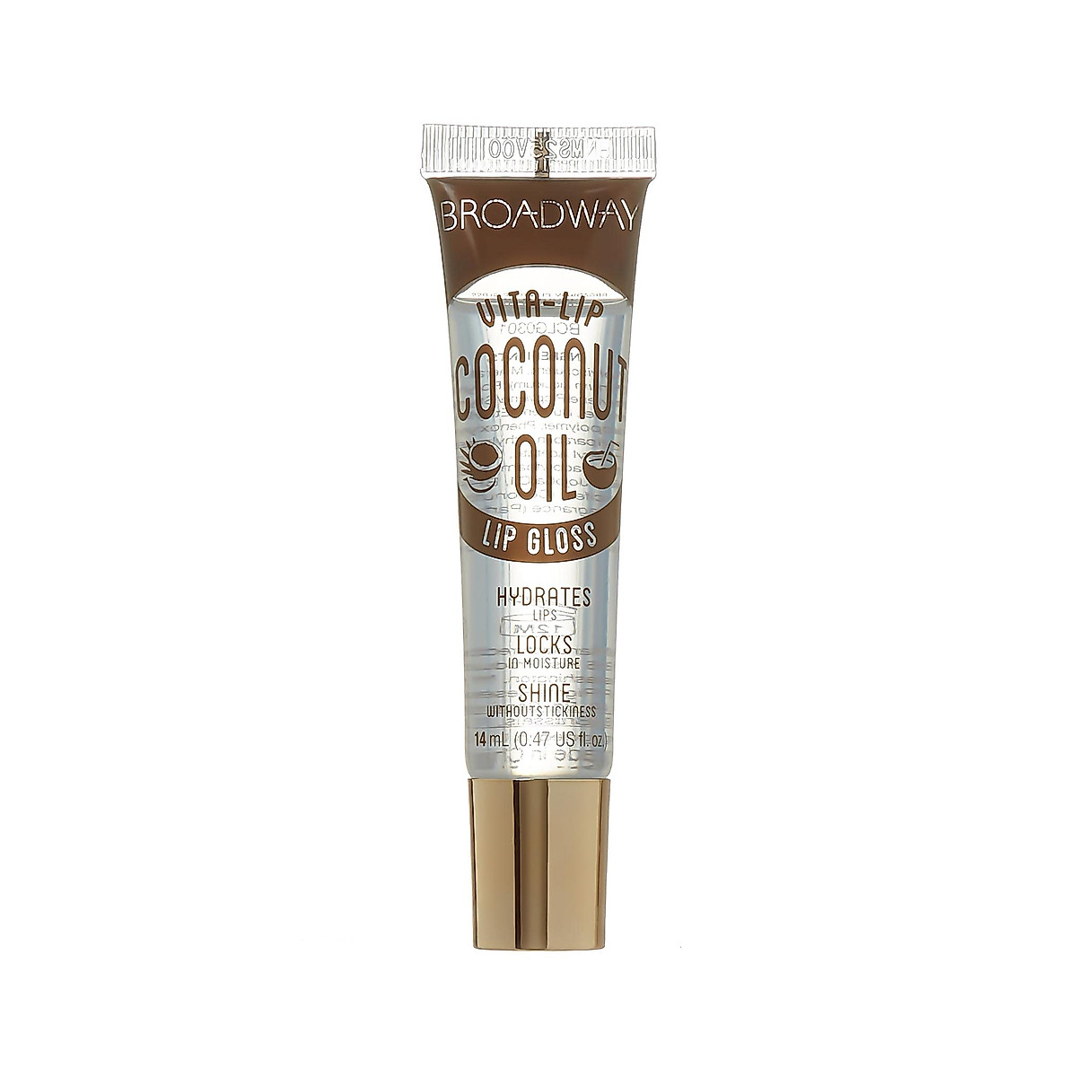 Broadway Vita-Lip Clear Lip Gloss 0.47oz/14ml (3PCS - Mint & Coconut & Rosehip Oil) (4 PCS SET)