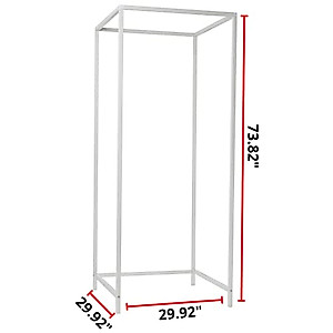 Don't Look at Me - Portable Changing Room Divider - White Frame with White Fabric and Casters