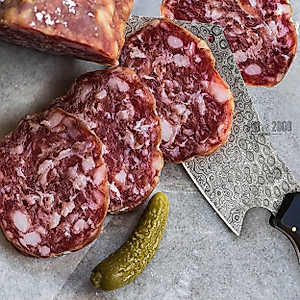 Handmade Damascus Steel 12 Inch Cleaver Chopper Edc Knife - Cleaver With sheath - Mppn-8667