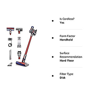 Dyson V8 Fluffy Cordless Vacuum - Red