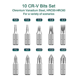 Deselen Ratcheting Screwdriver with Magnetic Bit Ratchet, Multi Bit Set, 11 in 1 Screwdriver Small Pocket Stubby Design, 1 Pack All in One Screwdriver(Green)