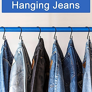 2 Inch Small S Hooks for Hanging, Heavy Duty Black S Hooks,Ornament Hooks for Christmas, 30 Pack Mini S Hooks for Hanging Plants, Necklaces,Pots Pans Mugs Clothes Towels Kitchen Closet Rod Jewelry