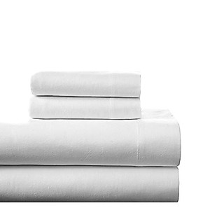 California King Extra Deep Pocket Sheets Sets 4 Piece, Extra Deep Pocket Sheets 400 Thread Count 100% Egyptian Cotton Extra Deep Pocket Fitted Sheet Fit Upto 18 to 24 Inch High Mattress White Solid
