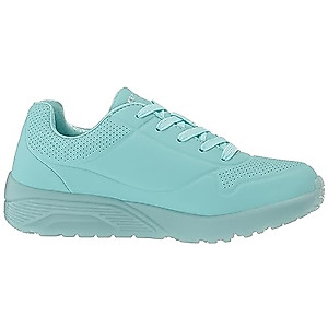 Skechers Kids Girls Uno Ice Sneaker, Turquoise, 2 Little Kid