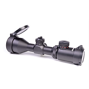 Hammers Compact Short Rifle Scope 3-9x42 GDT w/Extended Eye Relief, Rings, Honeycomb Anti-Reflection Filter, Flip Open Lens Caps