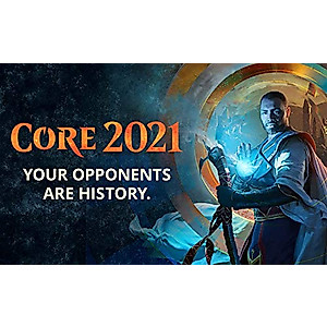 Magic: The Gathering Core Set 2021 (M21) Bundle | 10 Booster Packs + 40 Lands (190 Cards) | Accessories