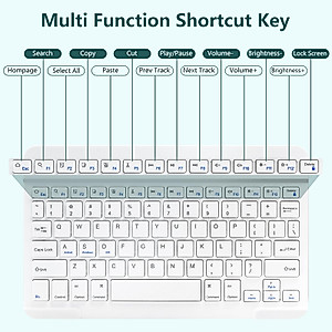 for iPad 9th Gen 2021 Case with Keyboard 10.2 inch, for iPad 8th Gen 2020/7th Gen 2019/Air 3/Pro 10.5 Keyboard Case, Detachable Wireless Bluetooth Keyboard with Pencil Holder for iPad 2021 9th