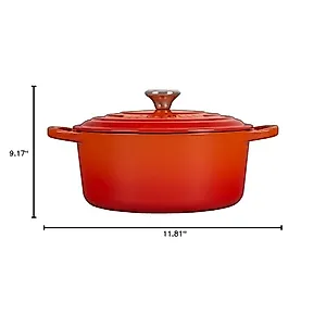 Le Creuset Enameled Cast Iron Signature Round Dutch Oven, 3.5 qt. , Flame